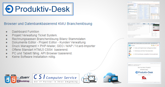 Internet und Cloud Software – CSI Computer Service